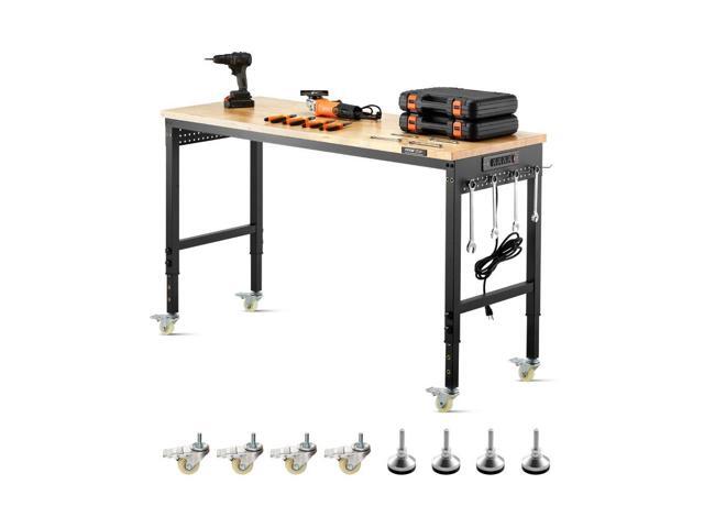 Click here for VEVOR 60 Workbench on Wheels Adjustable Height Tab... prices