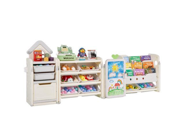 Click here for VEVOR Kids Toy Storage with Bookshelf  4-Tier Larg... prices