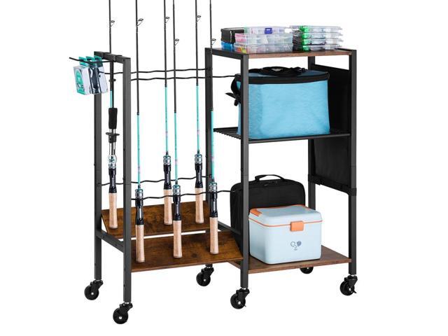 Click here for 12 Pole Fishing Rod Holder Fishing Rack Cart Organ... prices