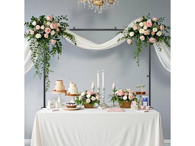 Click here for 2Pcs Over The Table Rod Stand Metal Arch Frame 28-... prices