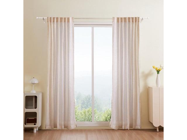 Click here for Natural Linen Curtains 52 x 84 inch 2 Panels Set S... prices