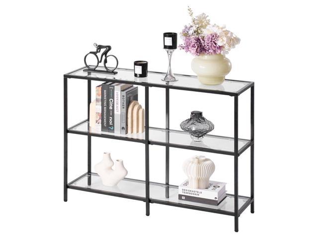 Click here for VEVOR 3-Tier Glass Console Table  Modern Rectangle... prices