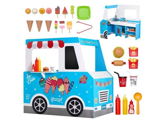Click here for VEVOR Ice Cream Truck Wooden Playset Pretend Play... prices
