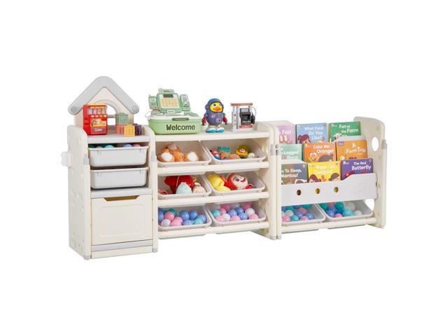 Click here for VEVOR Kids Toy Storage with Bookshelf  4-Tier Toy... prices