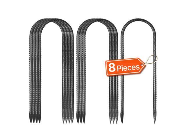 Click here for 12-Inch 8 Pack Rebar Stakes Heavy Duty U Shape Gal... prices