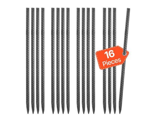 Click here for 16-Inch 16 Pack Rebar Stakes Heavy Duty Straight G... prices