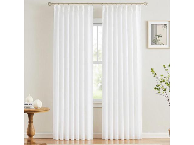 Click here for Sheer Curtains 52 W x 84 L inches 2 Panels Window... prices