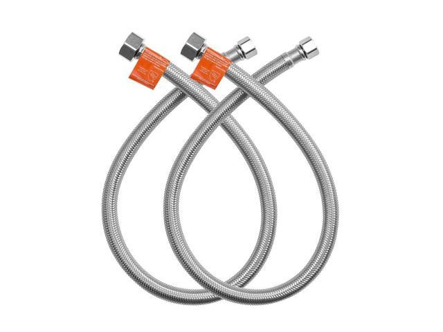 Click here for Faucet Supply Line Connector 24 in Length 2 PCS Br... prices