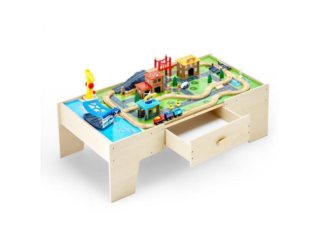 Click here for Train Table 62 Pieces Wooden Kids Activity Table w... prices