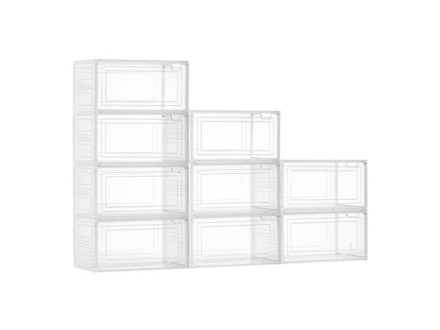 Click here for Shoe Storage Boxes 9 Pack Stackable Shoe Boxes US... prices