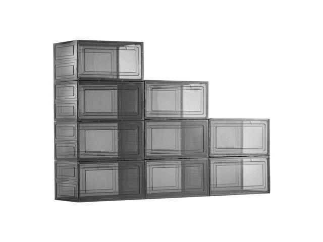 Click here for Shoe Storage Boxes 9 Pack Stackable Shoe Boxes US... prices
