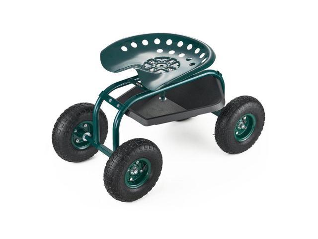 Click here for Outdoor Rolling Garden Cart with Swivel Seat All-T... prices