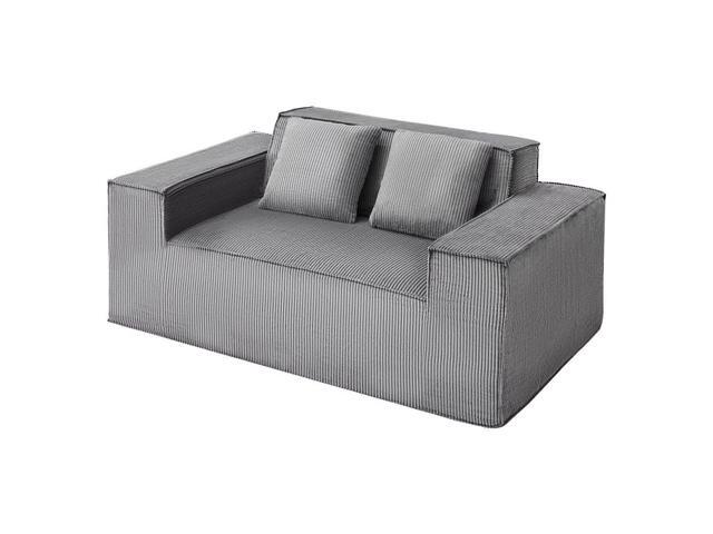Click here for Loveseat Sofa 63-Inch 2-Seats Small Corduroy Couch... prices