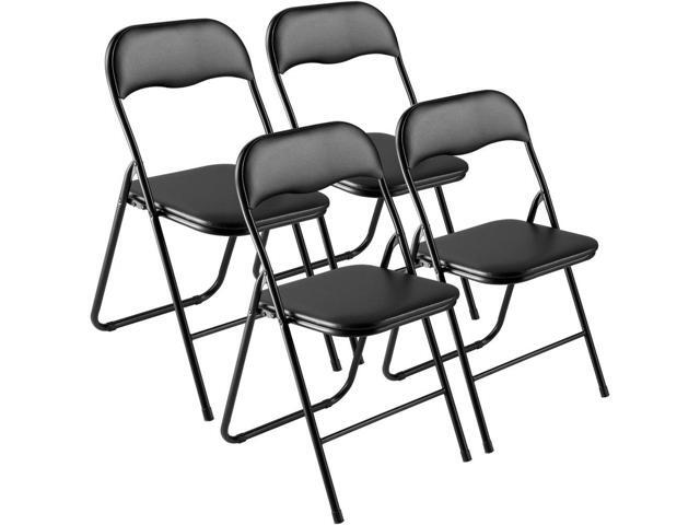 Click here for 4 Pack Folding Chairs Portable Leather Chairs with... prices