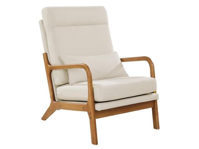 Click here for Mid-Century Modern Accent Chair Linen Fabric Armch... prices