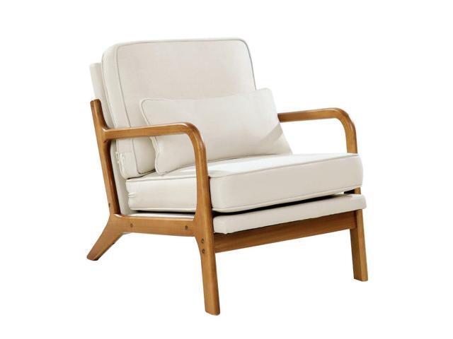 Click here for Mid-Century Modern Accent Chair Linen Fabric Armch... prices
