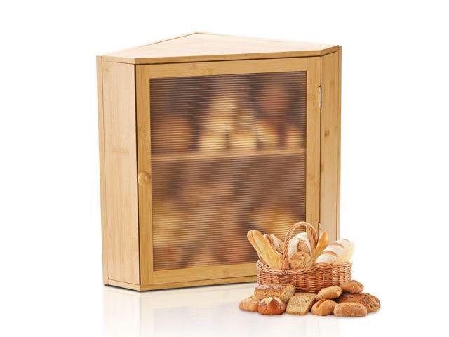 Click here for Corner Bread Box for Kitchen Counter Double Layer... prices