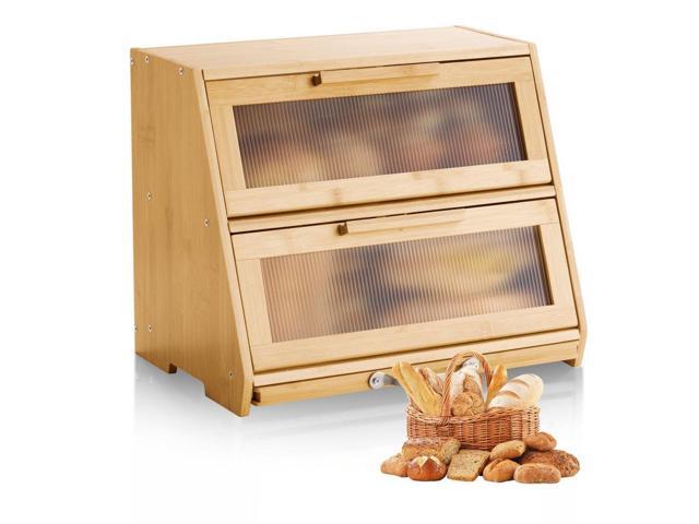 Click here for VEVOR Double Layer Bread Box for Kitchen Counter... prices