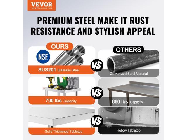 Click here for VEVOR 24x18x34 Inch Stainless Steel Work Table 3-S... prices