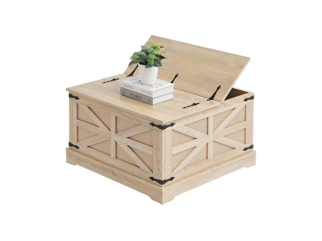 Click here for VEVOR Rattan Coffee Table  Rectangle 2-Tier PE Rat... prices