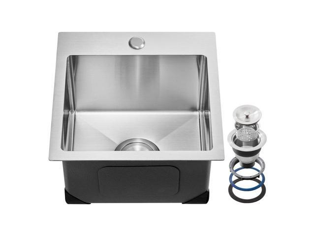 Click here for 15 Kitchen Sink Top Mount Single Bowl Drop-In Basi... prices