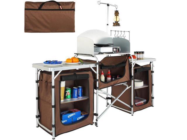 Click here for VEVOR Camping Kitchen Table  Folding Outdoor Cooki... prices