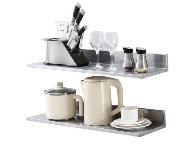 Click here for VEVOR 8.6 x 30 Stainless Steel Shelf  Wall Mounted... prices