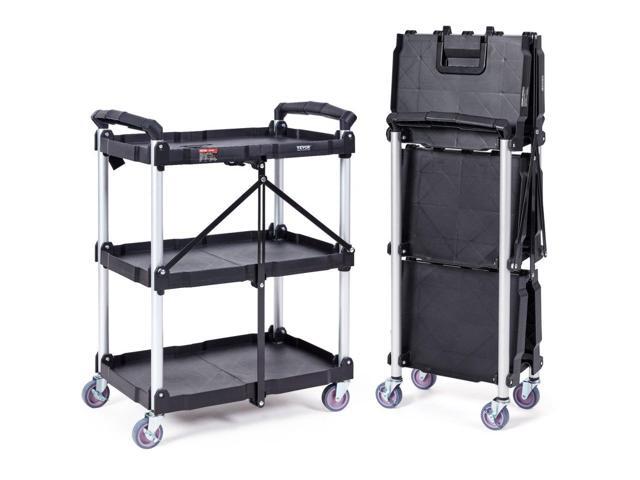 Click here for VEVOR Foldable Utility Service Cart  3 Shelf 165LB... prices
