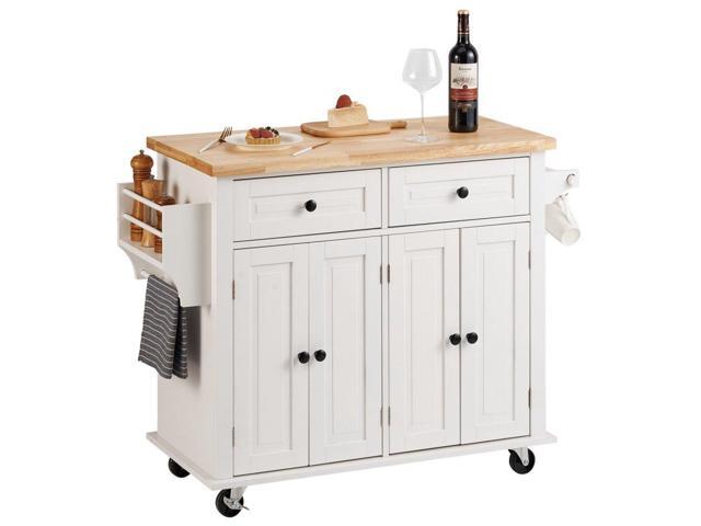 Click here for VEVOR Kitchen Island Cart with Solid Wood Top  35.... prices