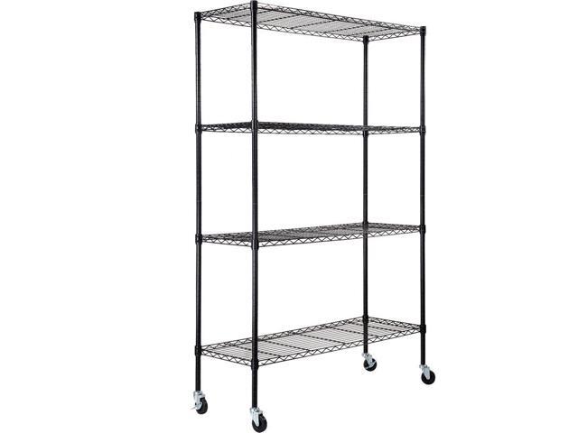 Click here for VEVOR Storage Shelving Unit with Wheels  4-Tier Ad... prices