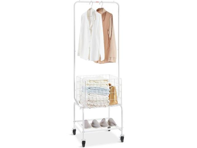 Click here for VEVOR Metal Rolling Laundry Basket with Hanging Ga... prices