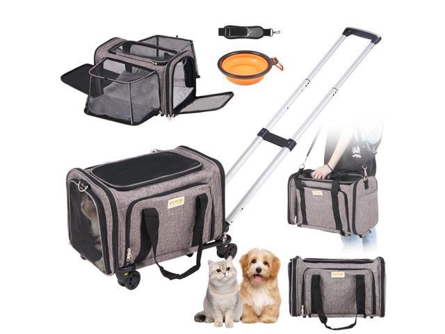 Click here for VEVOR Cat Carrier with Wheels  Airline Approved Ro... prices