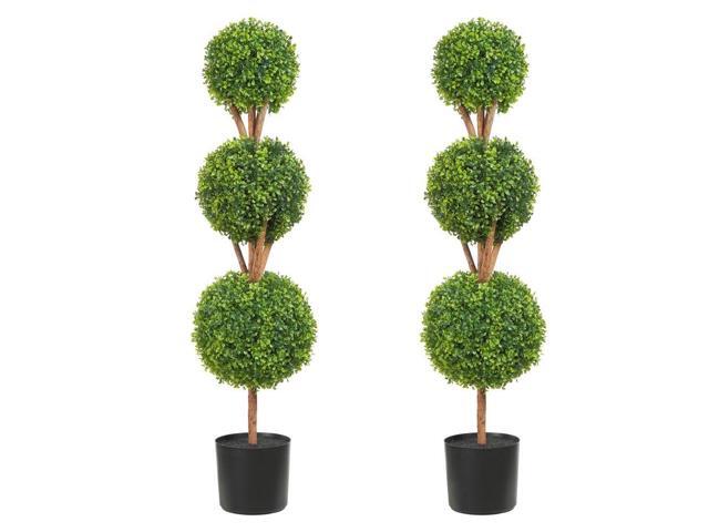 Click here for VEVOR Artificial Topiaries Boxwood Trees  48 inch... prices