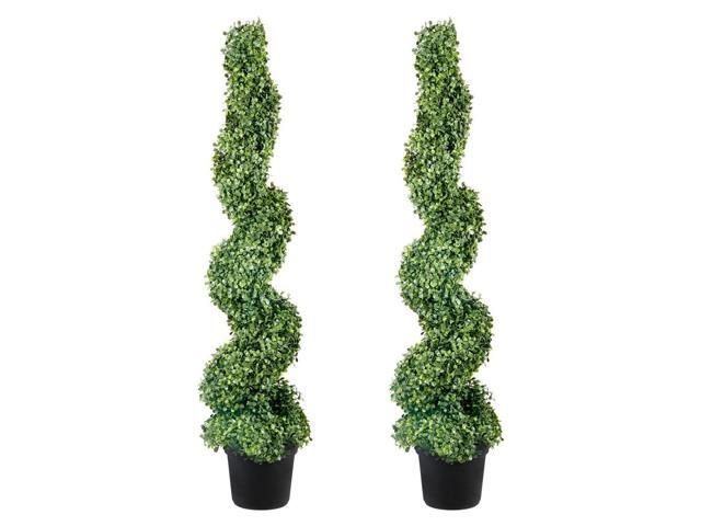 Click here for VEVOR 2 pcs. Artificial Boxwood Tower Topiary Spir... prices