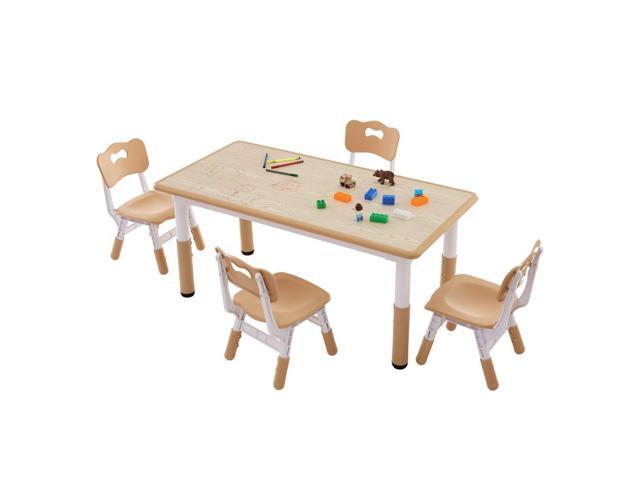 Click here for VEVOR Kids Table and 4 Chairs Set  Height Adjustab... prices
