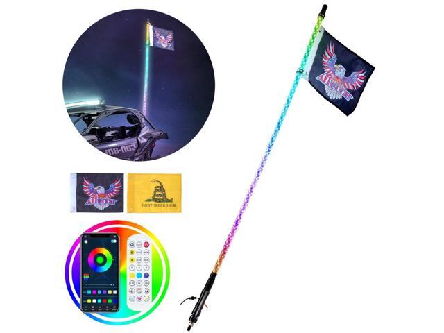 Click here for VEVOR 1 PC 3 FT Whip Light  APP & RF Remote Contro... prices