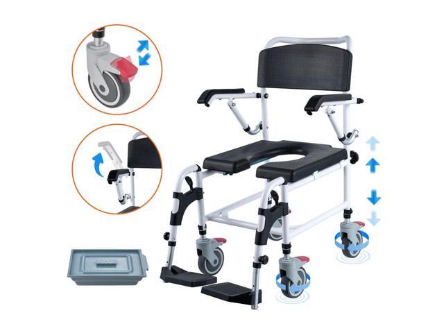 Click here for VEVOR Shower Commode Wheelchair with 4 Lockable Wh... prices