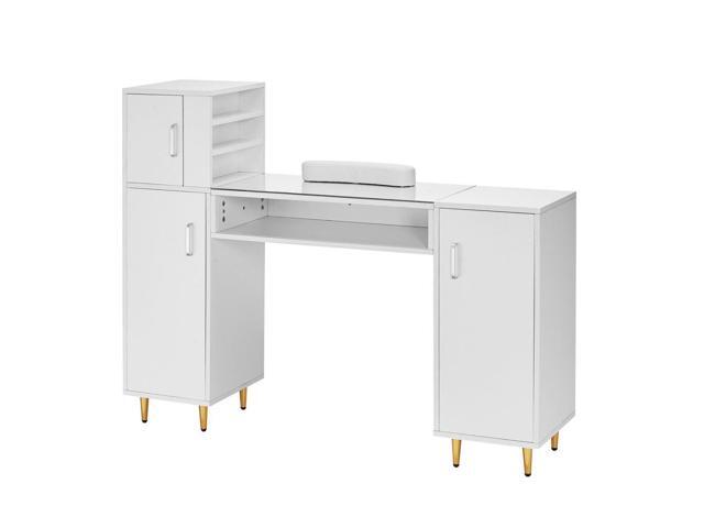 Click here for VEVOR Manicure Table  Glass Top Nail Desk  Makeup... prices