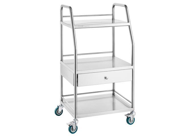 Click here for VEVOR Lab Serving Cart  3 Layers Stainless Steel U... prices