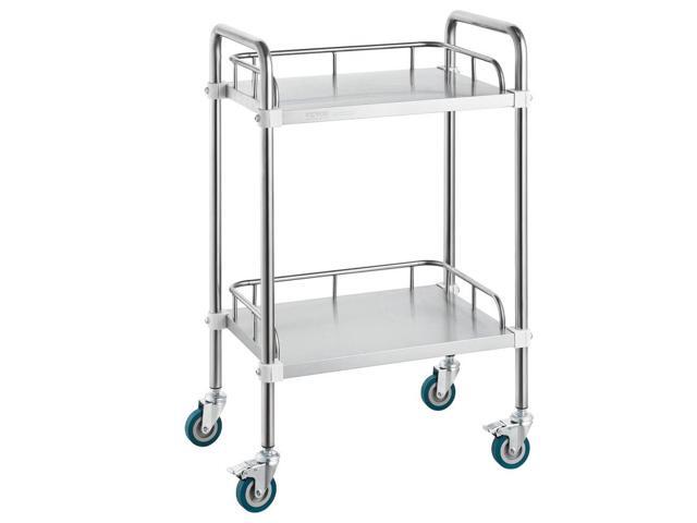 Click here for VEVOR Lab Rolling Cart  2-Shelf Stainless Steel Ro... prices