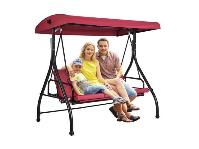 Click here for VEVOR 3-Seat Patio Swing Chair  Converting Canopy... prices