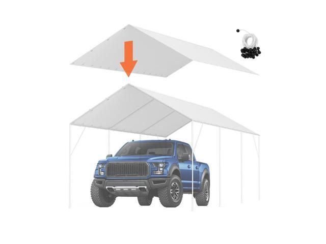 Click here for VEVOR 10 x 20 ft Carport Replacement Canopy Cover... prices