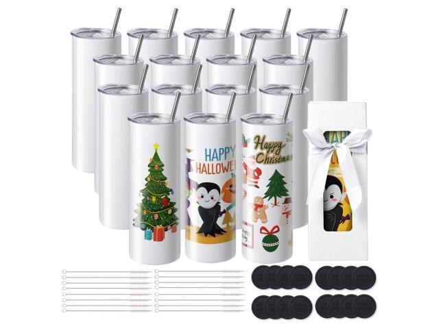 Click here for VEVOR 16 Pack Sublimation Tumblers 20oz Skinny Str... prices