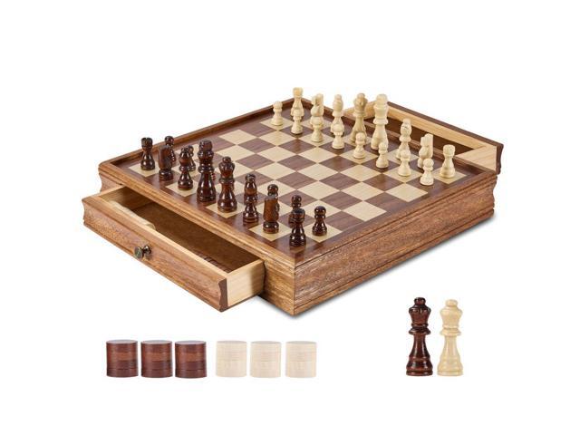 Click here for VEVOR Solid Wood Chess Set  15 inch 2-IN-1 Chess C... prices
