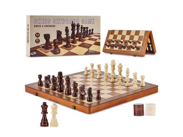 Click here for VEVOR Magnetic Wooden Chess Set  15 inch 2-IN-1 Ch... prices