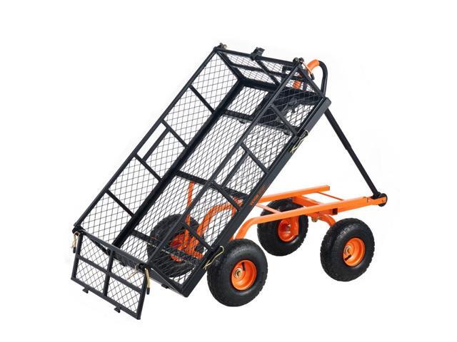 Click here for VEVOR Dump Cart  Metal Garden Dump Cart with Easy... prices