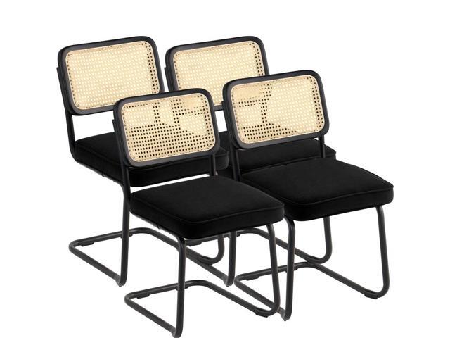 Click here for VEVOR Rattan Dining Chairs Set of 4  Mid Century M... prices
