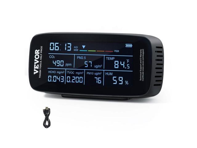 Click here for VEVOR Air Quality Monitor 9-IN-1  CO2  Temperature... prices