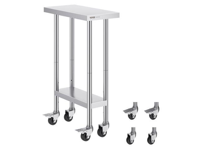 Click here for VEVOR Stainless Steel Work Table 24 x 12 x 38 Inch... prices