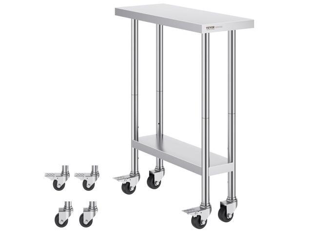 Click here for VEVOR Stainless Steel Work Table 30 x 12 x 38 Inch... prices